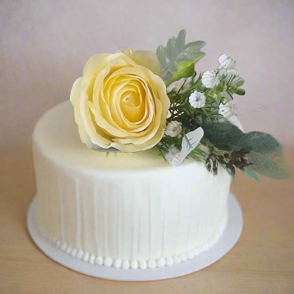 Lemon Rose Cake Flowers - Claire De Fleurs